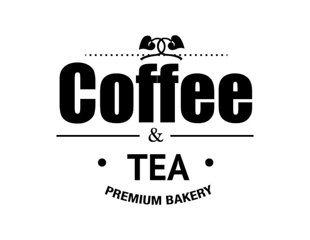 ID: SP00016 Coffee Tea Text Pattern Vinyl Decal - Etsy