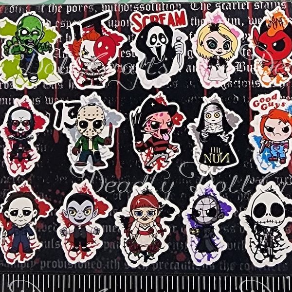 Mini Horror Movies Stickers - Etsy