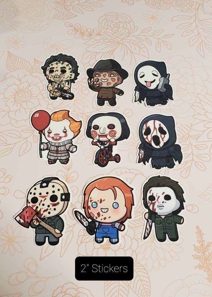 Horror Movie Sticker CUTE Die Cut | Etsy