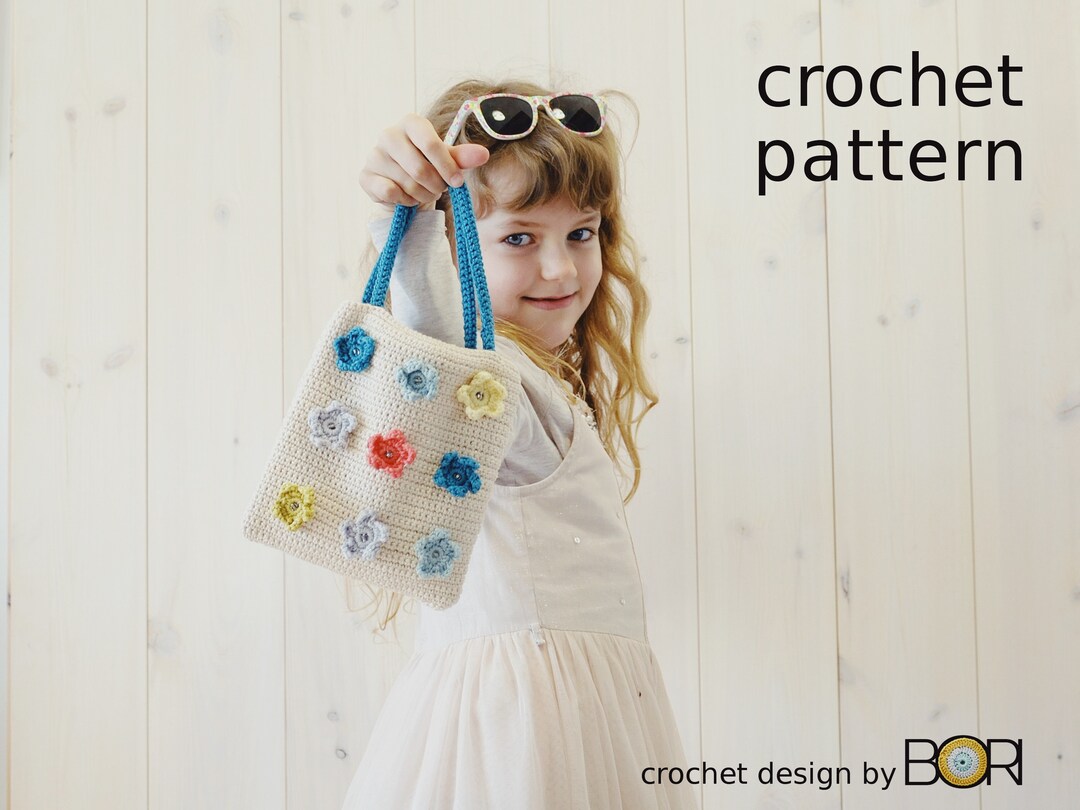 Crochet Bag Pattern for Girls, Easter, Handbag, Diy, Girl, Handmade ...