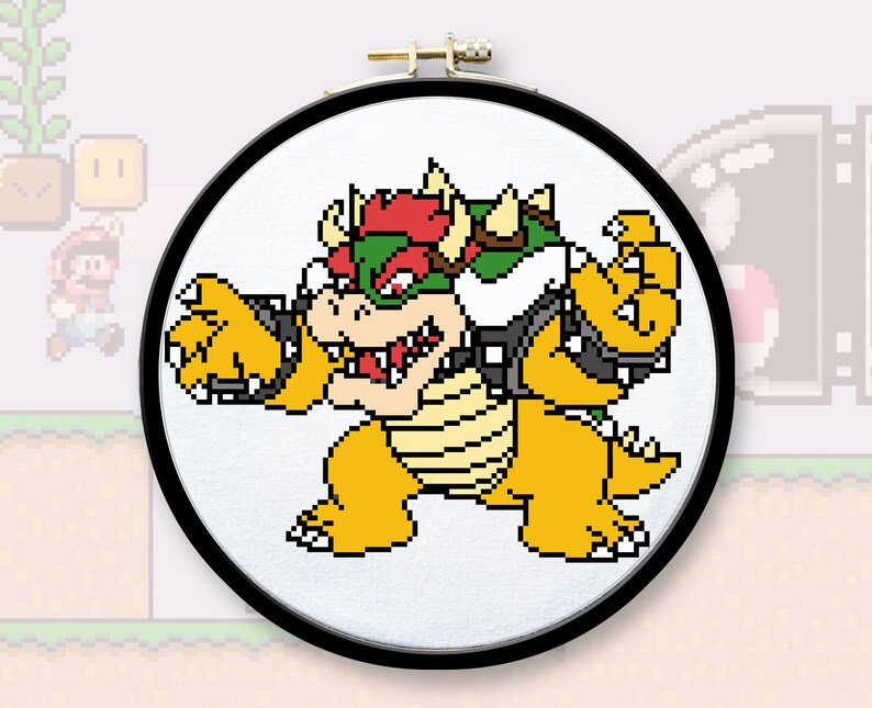 Bowser Cross Stitch Pattern - Etsy