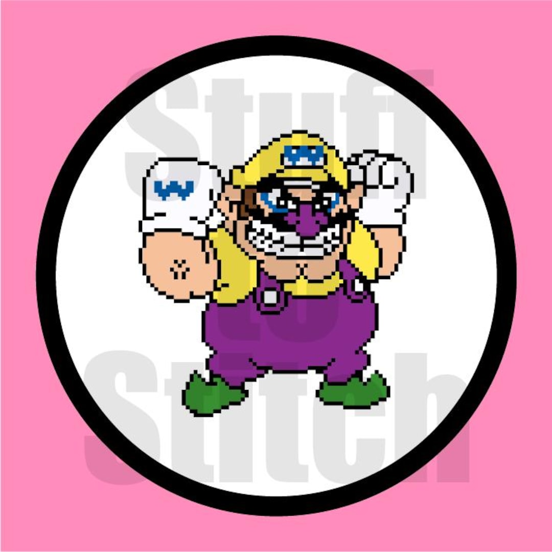 Wario Cross Stitch Pattern - Etsy