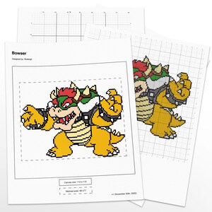 Bowser Cross Stitch Pattern - Etsy