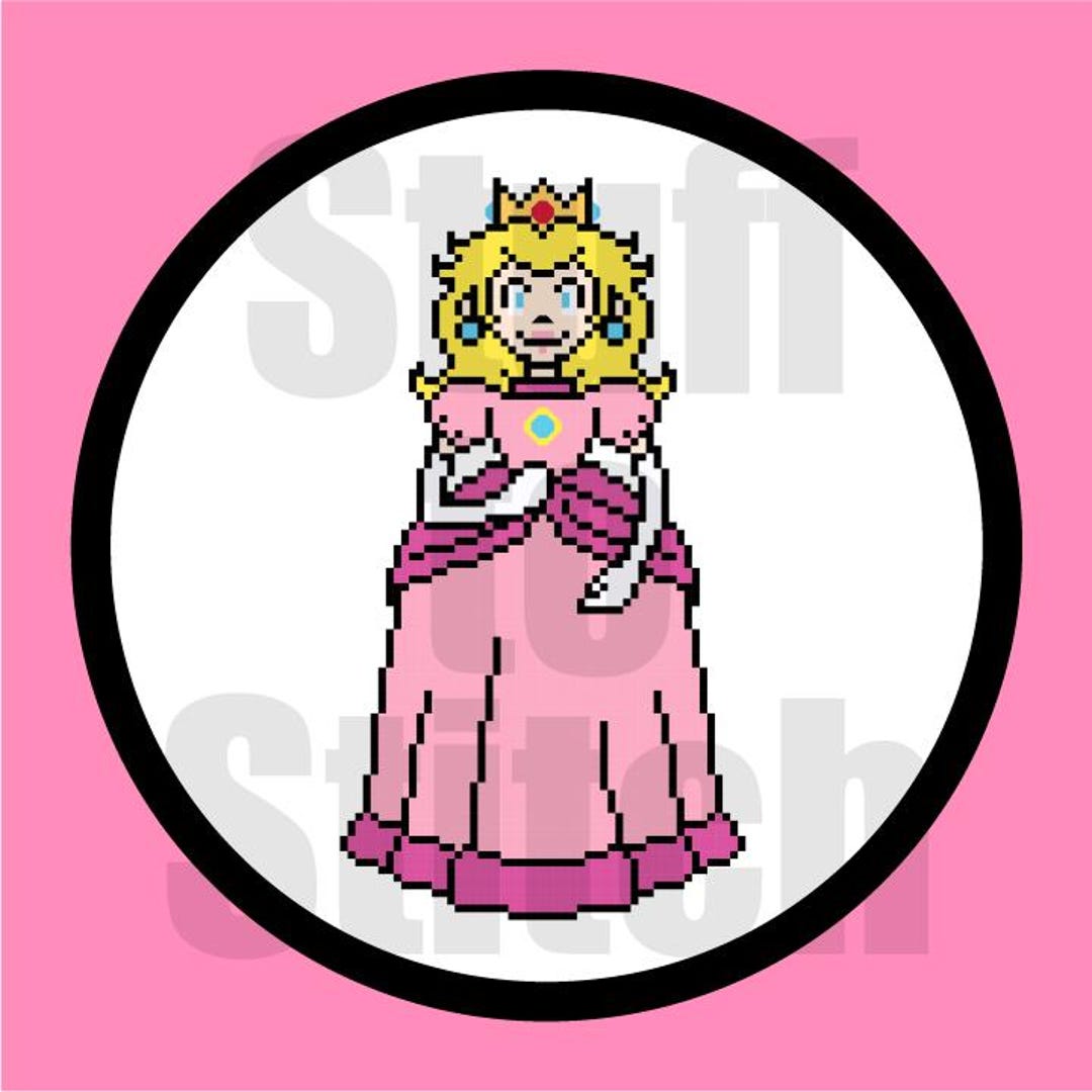 Princess Peach Cross Stitch Pattern - Etsy