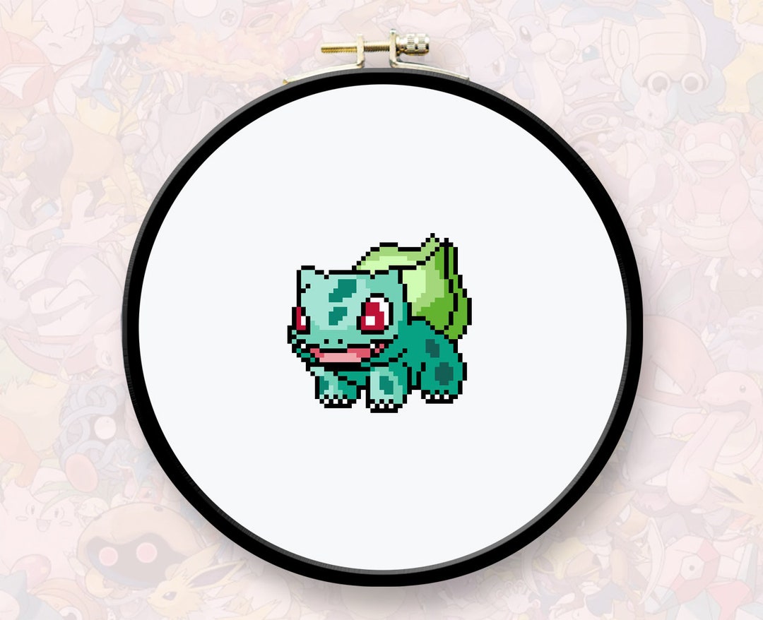 001 Bulbasaur Pokemon Cross Stitch Pattern - Etsy
