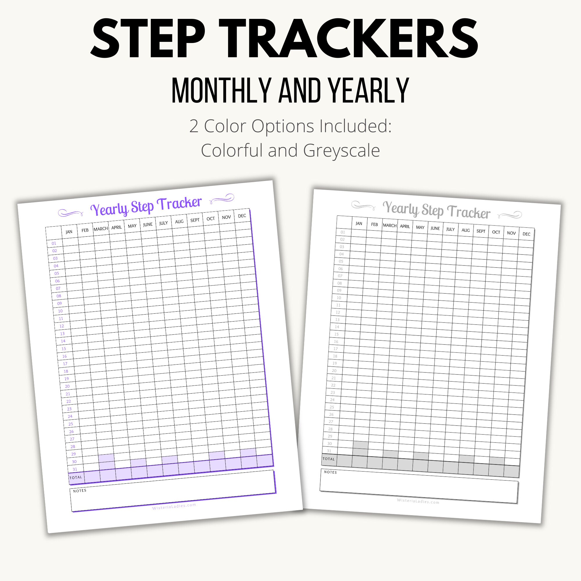 Step Tracker Charts, Walking Gift, Log Book, Walking Chart, Daily Step ...