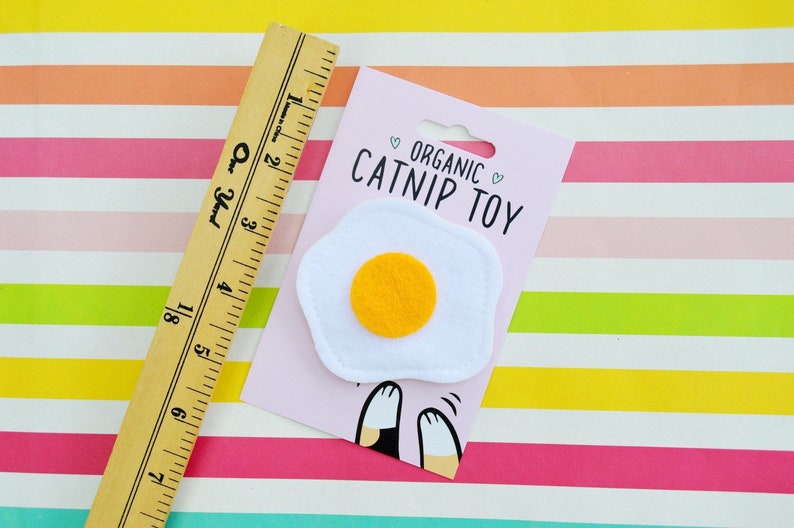 Floppy Fried Egg Cat Frisbee - Catnip Toy, Easter Cat Toy - Etsy