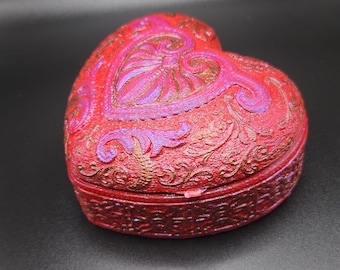 Red Heart Box - Etsy