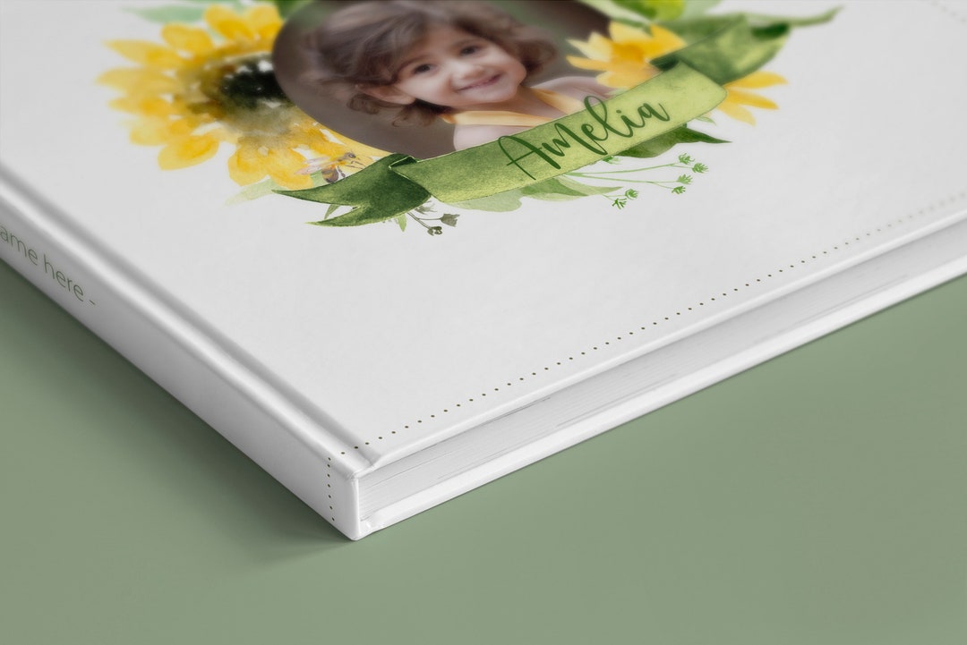Digital Download Album Book Template Photographer Sunflowers Design ...