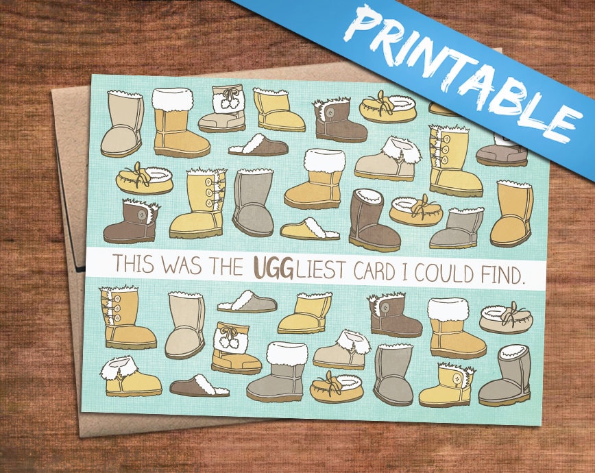 Uggs Card - Etsy