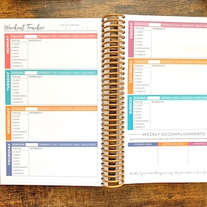 Mindful Health All-in-one Fitness & Food Journal, Fitness Diet Diary ...