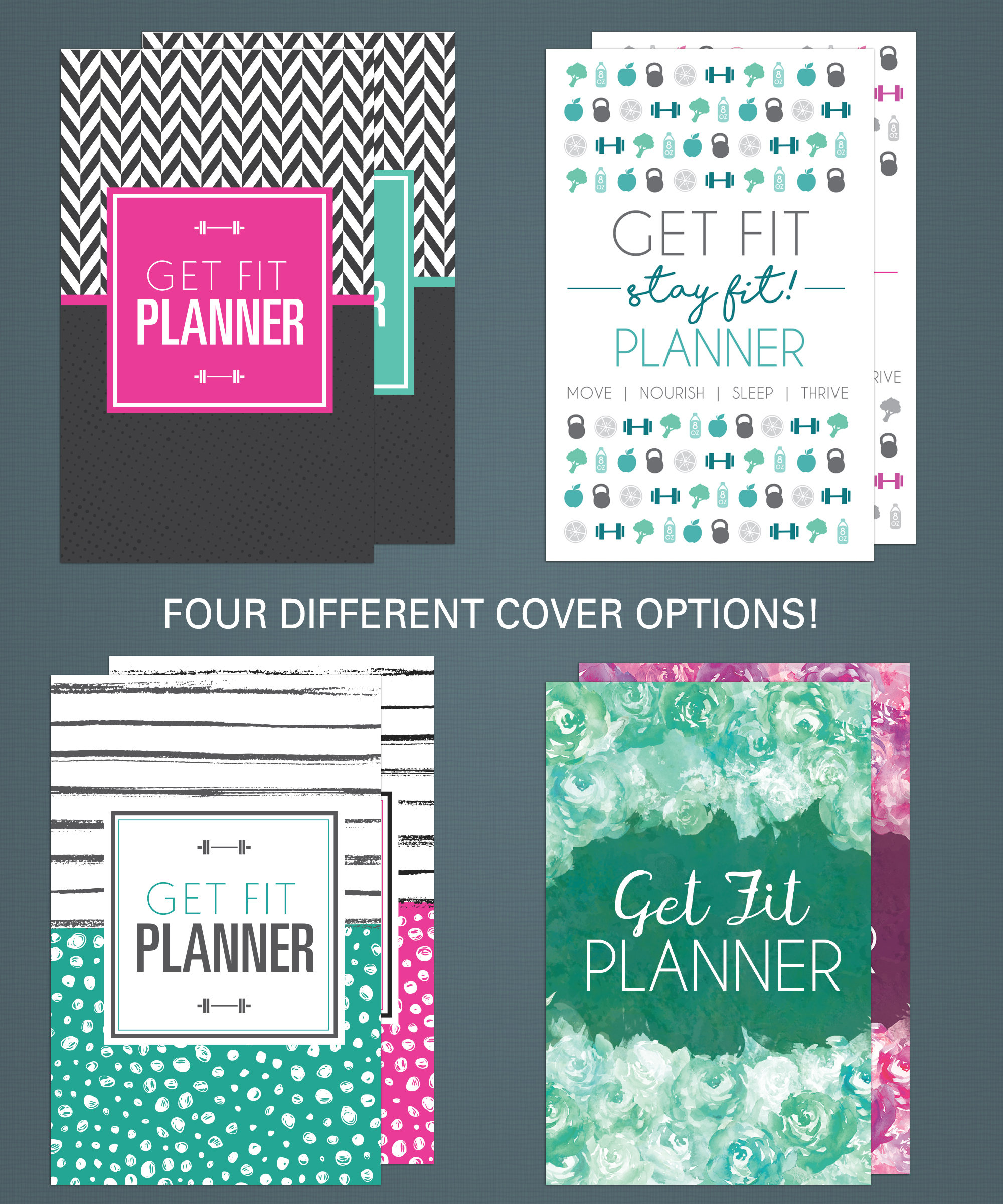 Printable Fitness Planner Nutrition Workout Gratitude | Etsy