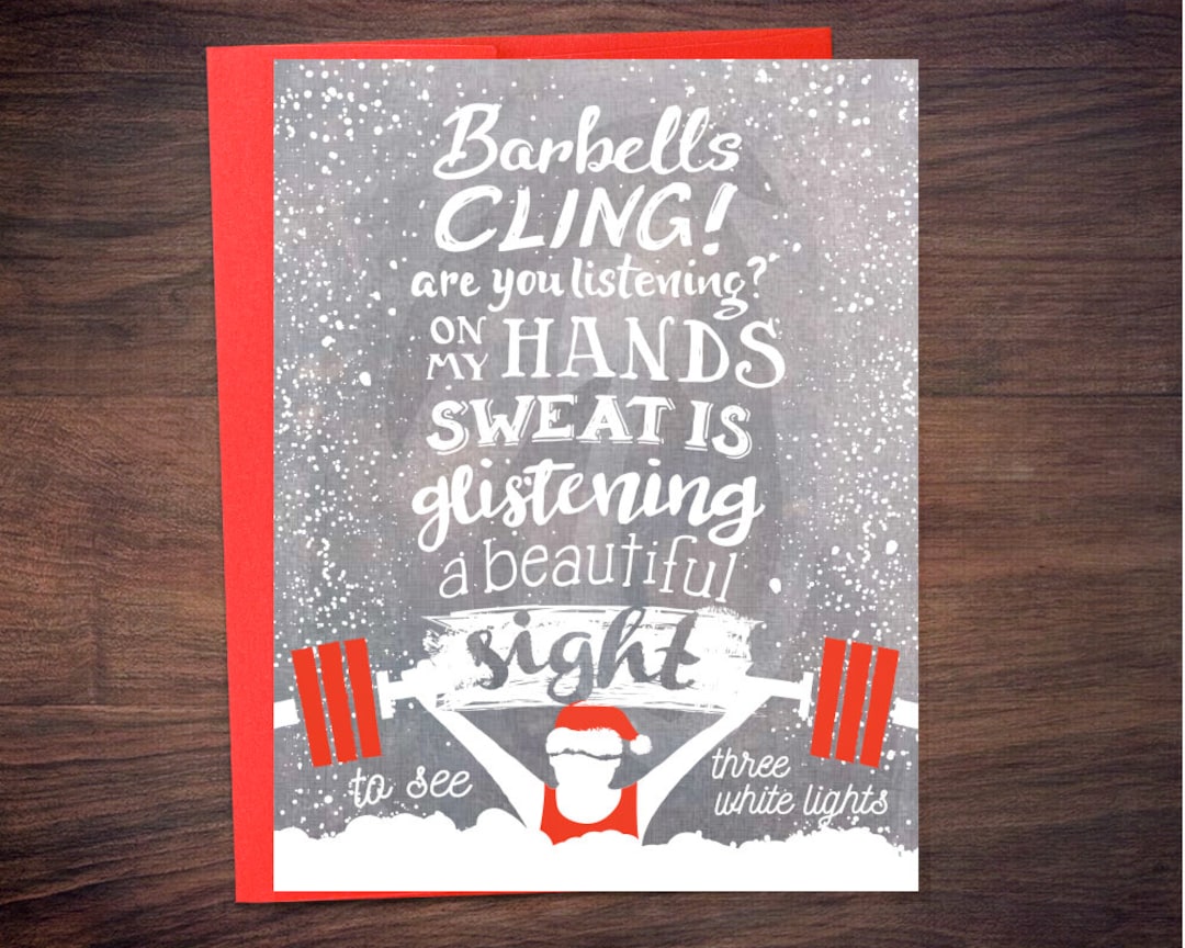 Weightlifting Christmas Cards - Chalking in a Winter Wonderland ...