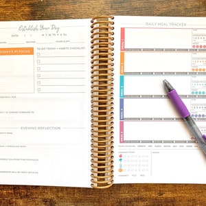 Mindful Health All-in-one Fitness & Food Journal, Fitness Diet Diary ...
