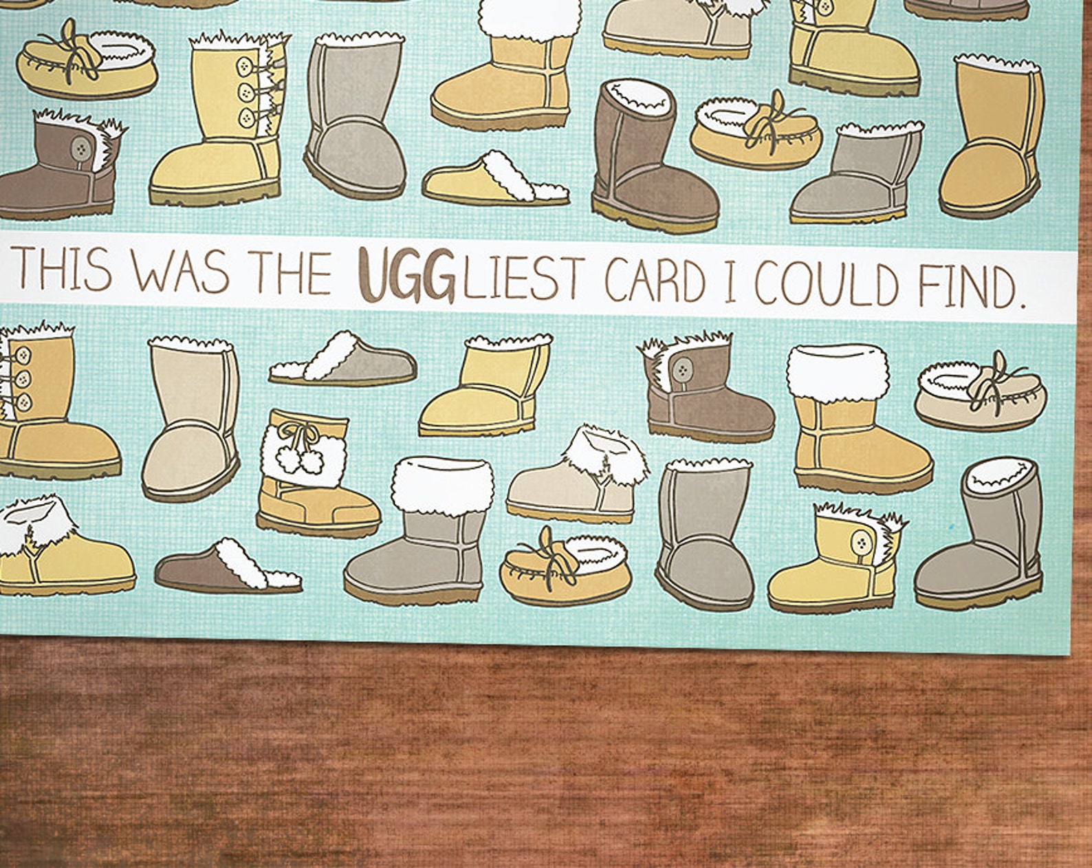Printable Uggliest Card Ever Ugg Boots Basic White Girl - Etsy