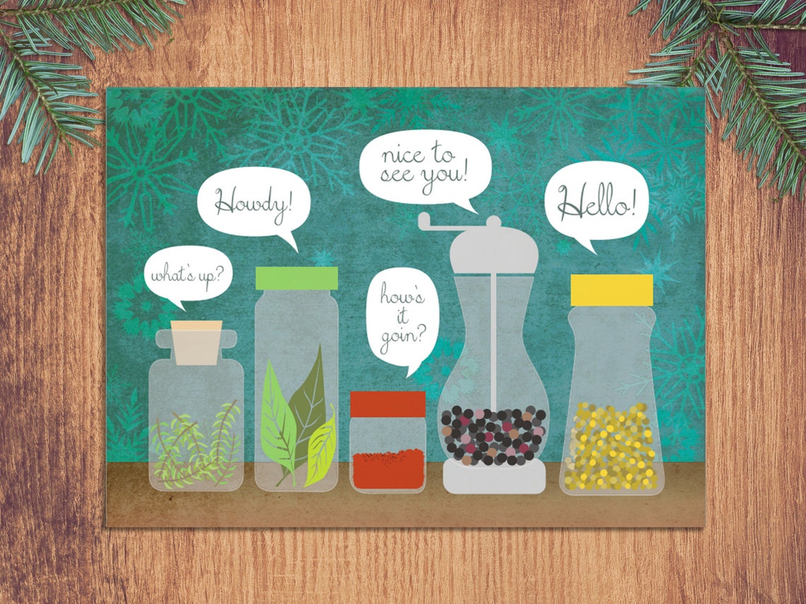 Season's Greetings Humor Clever Word Play Christmas | Etsy