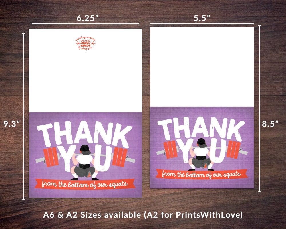 Thank You From the Bottom of My Squat Printable PDF Greeting | Etsy