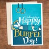 Crossfit Birthday Burpee Card Happy Burpee Day Customized Customizabble ...