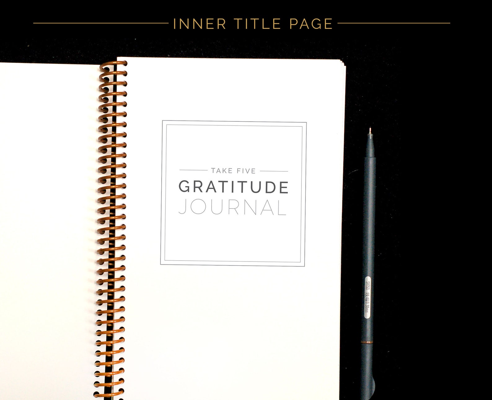Printable Gratitude Journal Daily Take Five Minutes - Etsy