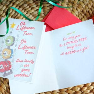 Oh Liftmas Tree - Weightlifting Powerlifting Rack Christmas Holiday ...