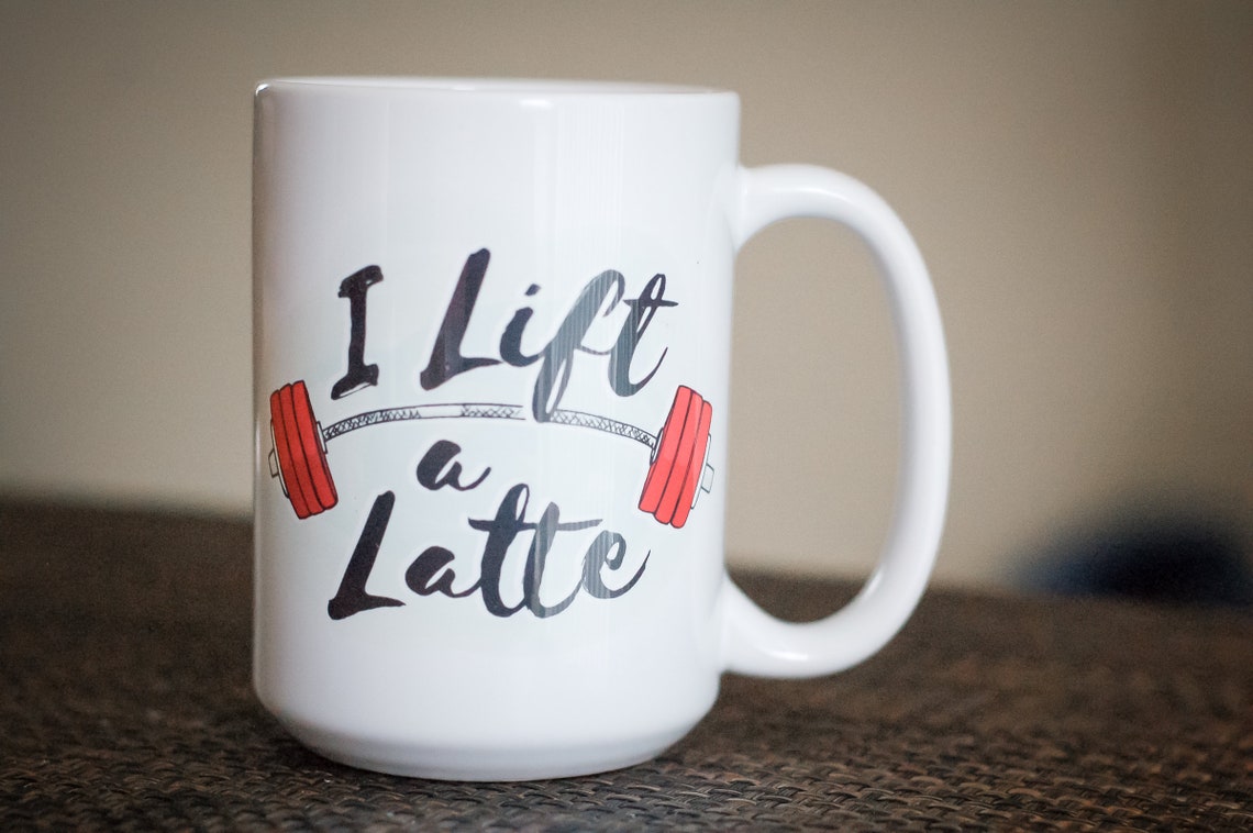 Lift a Latte Weightlifting CrossFit Coffee Mug Barbell | Etsy