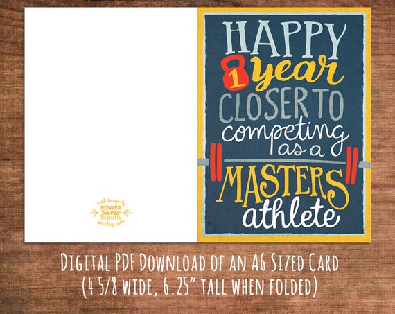 Crossfit Birthday Card