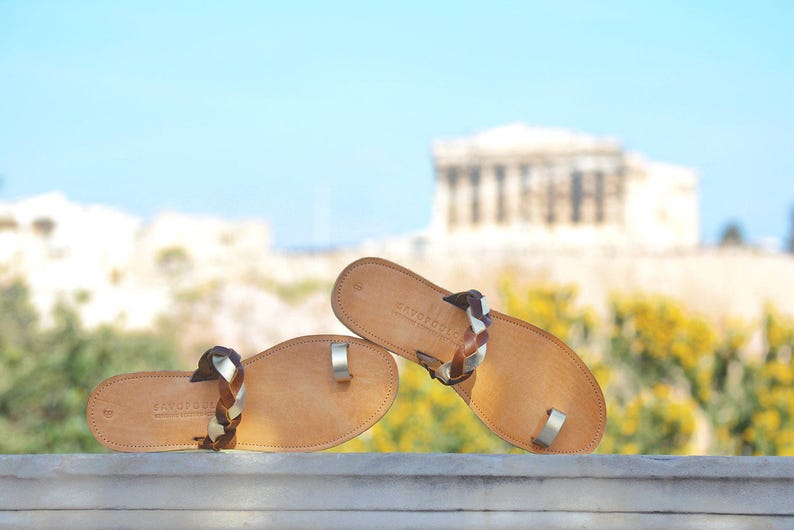 Toe Ring Sandals Leather Sandals Greek Sandals Sandals - Etsy