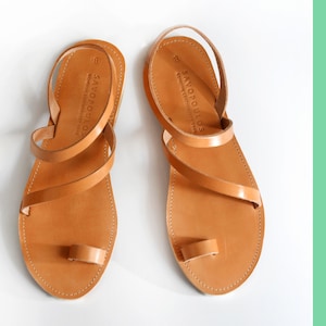 Toe Ring Sandals, Sandals, Leather Sandals, Greek Sandals, Leather ...