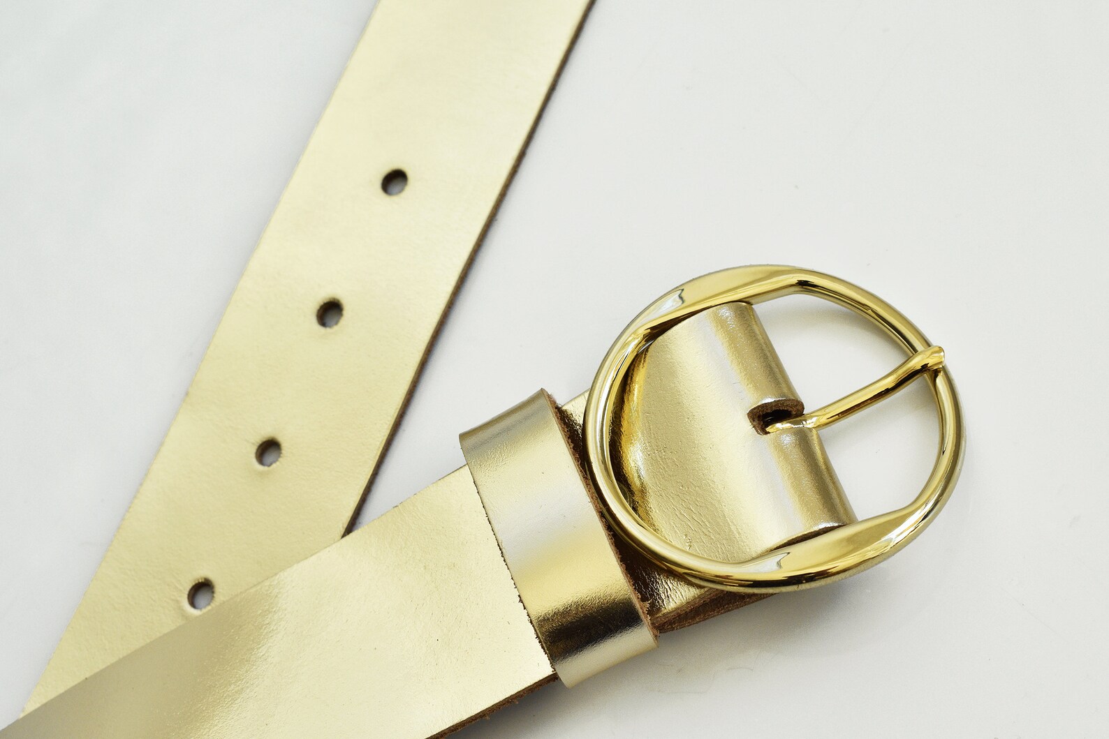 Belts for women Leather belt women Gold leather belt Gold | Etsy