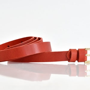 Leather Belt Women, Leather Belt, Women Belt, Red Belt, Red Leather ...