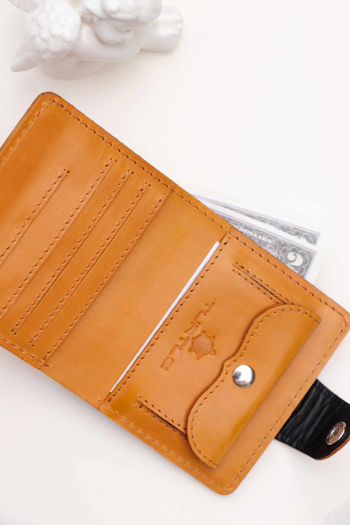 Personalized Exclusive Yin and Yang Cats Wallet Womens Yellow | Etsy