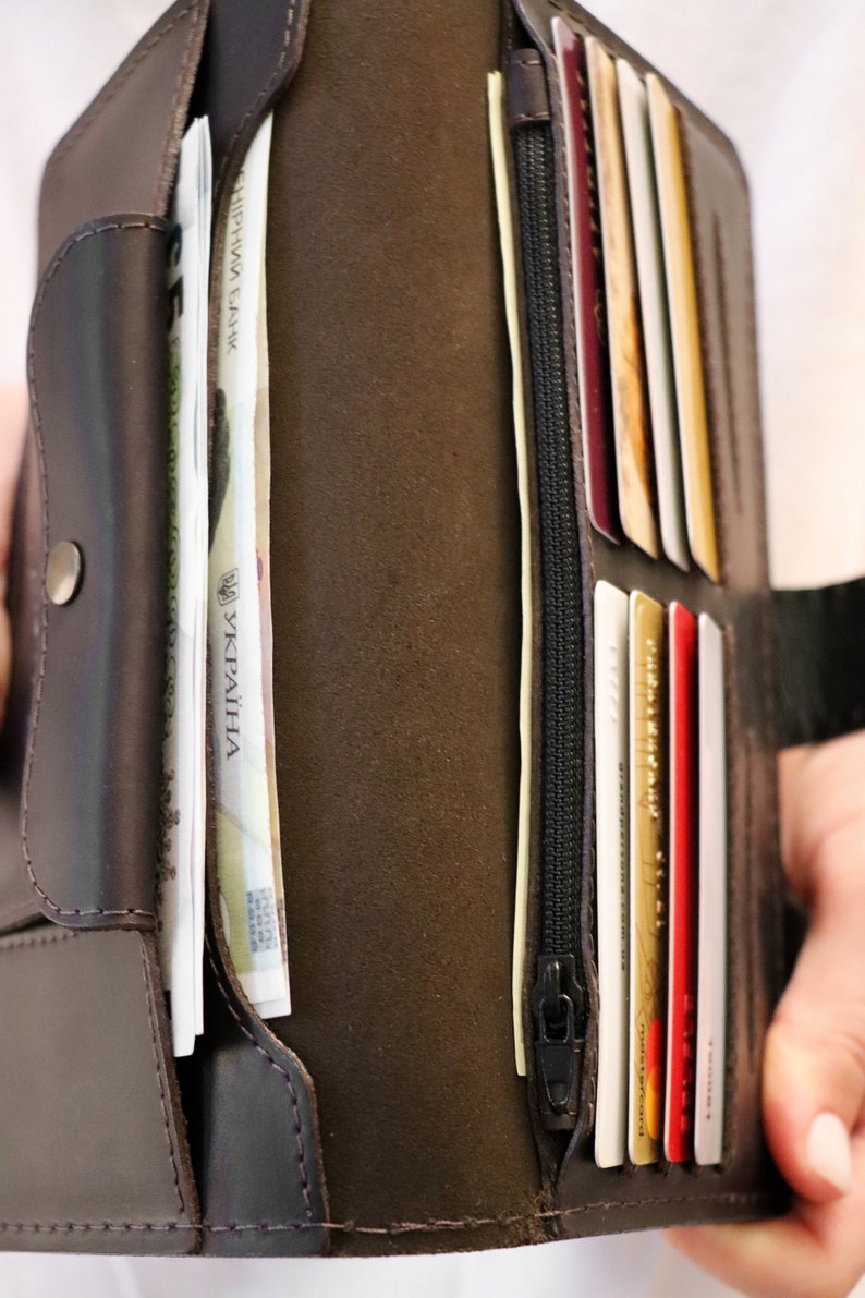 Personalized Moneyholder Long Wallet Women Big Wallet Womens - Etsy