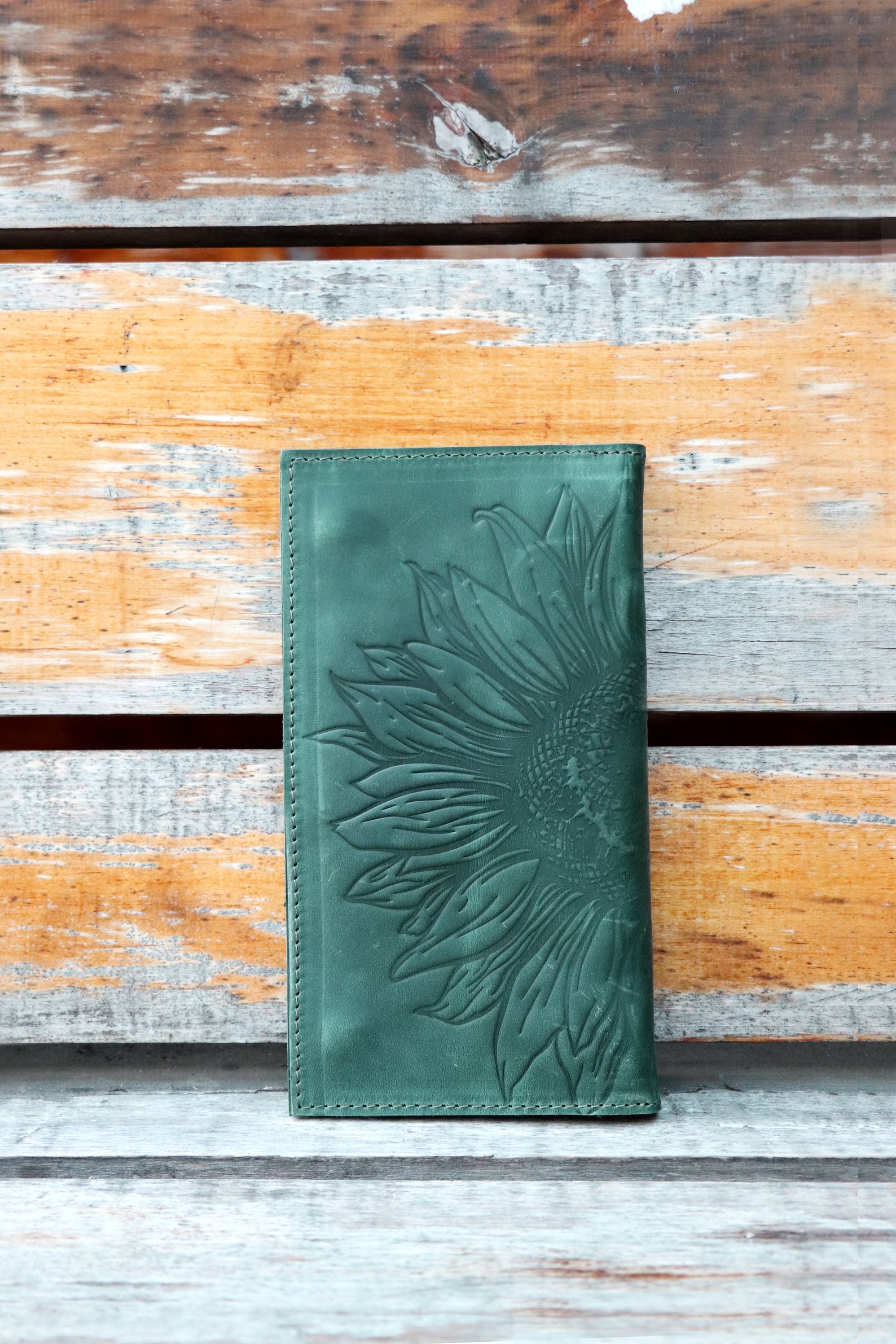 Personalized Green Wallet Women Leather Womens Wallet | Etsy