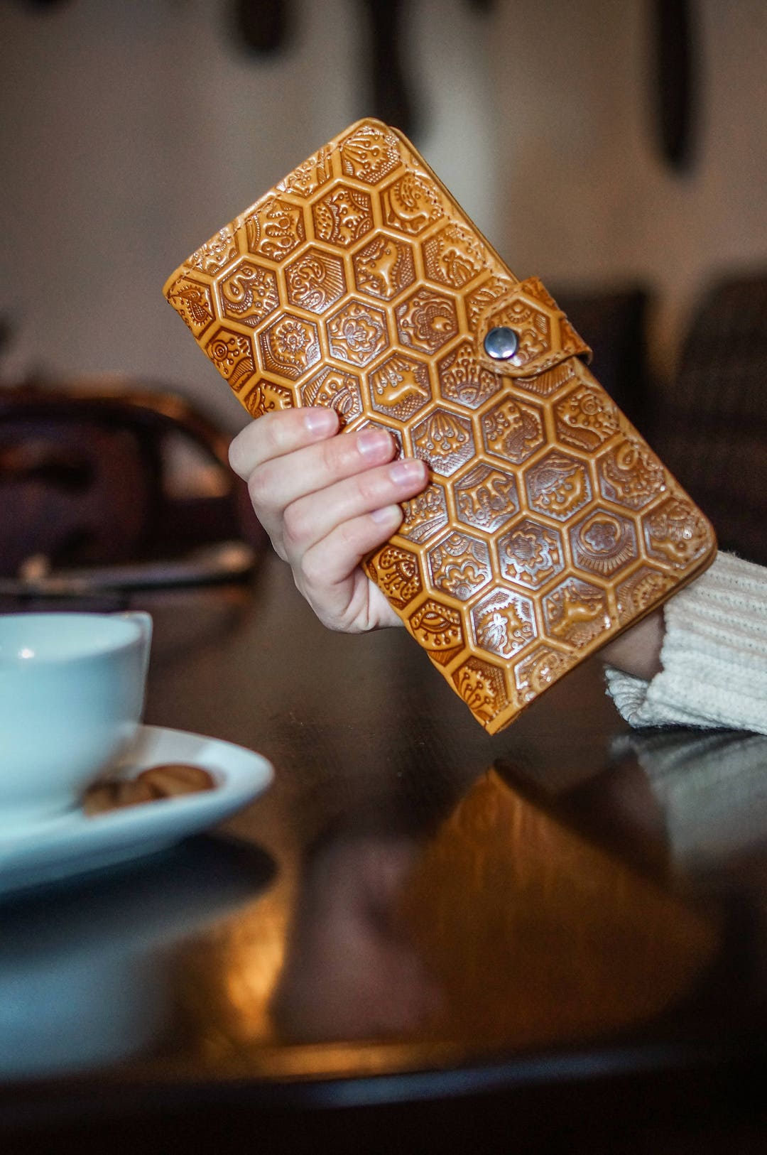 Personalized Slim Unique Wallet Women Coin Pocket Big Womens Bifold ...