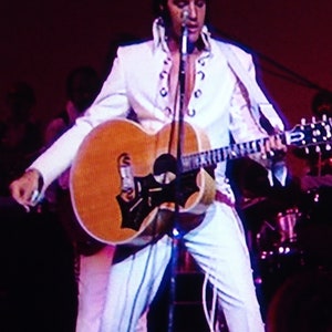 Elvis Presley Style Guitar Strap, Personalized Leather Guitar Strap ...