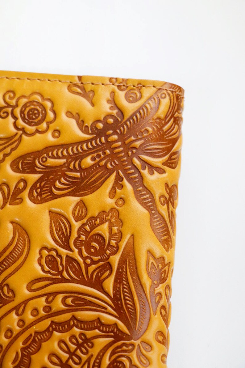 Personalized Unique Dragonfly Embossed Pattern Leather Wallet - Etsy