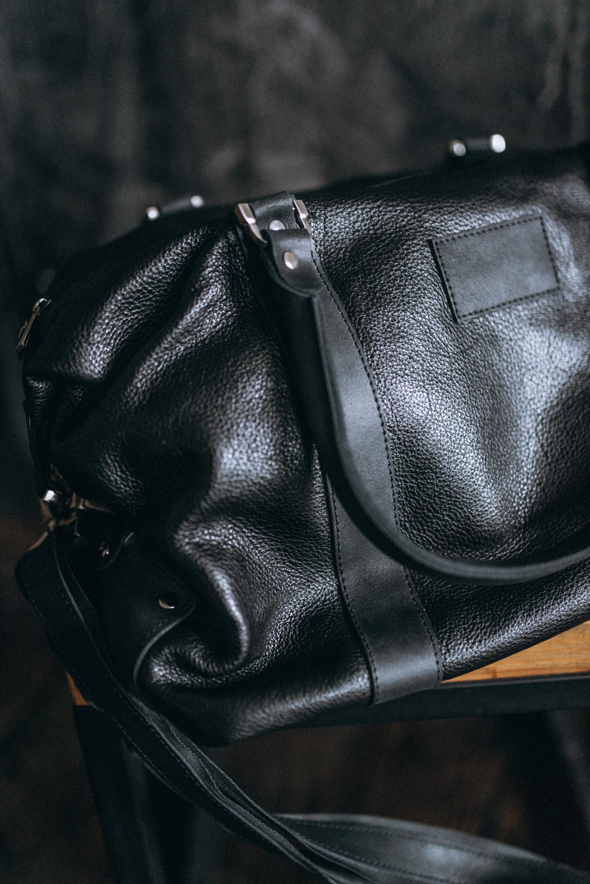 Big Leather Bag Gym Bag Men College Student Gift Large Duffle | Etsy