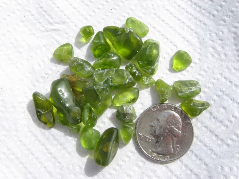 Peridot Tumbled Rough Parcels Cabbing Rough Facet Rough Parcel - Etsy