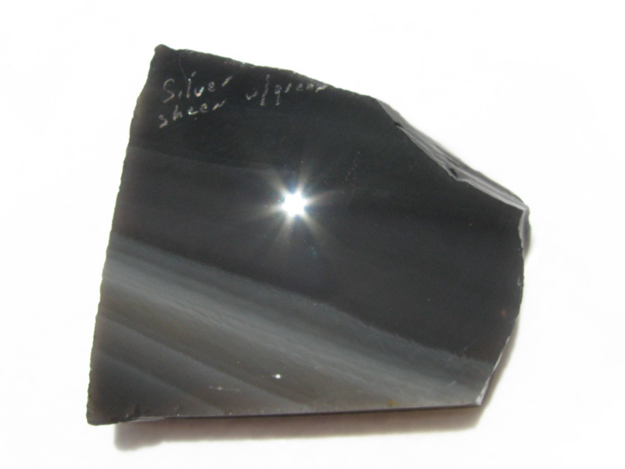 Banded With Green Sheen Obsidian Slab Banded Dragonglass Obsidian Slab ...