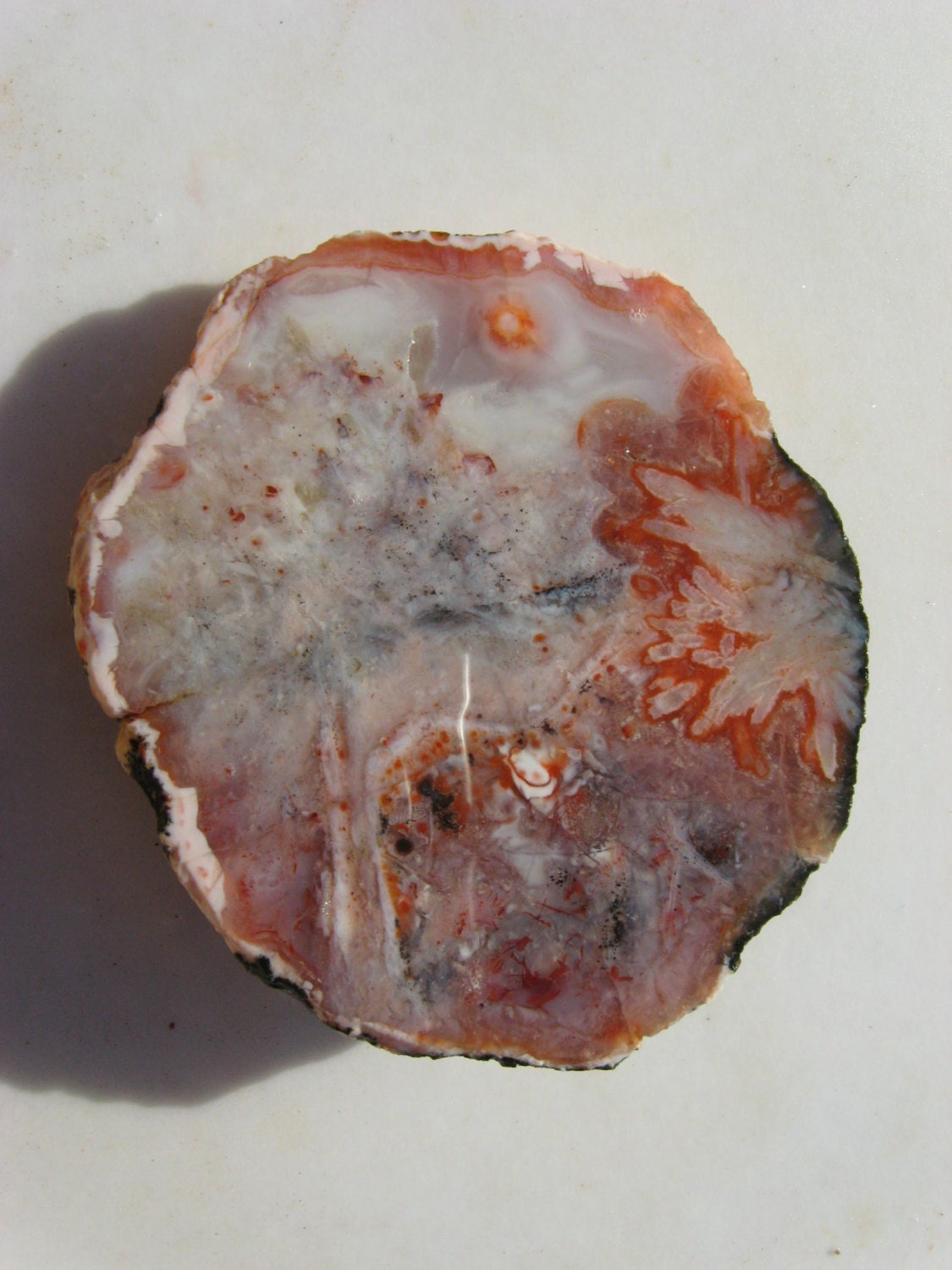 Moroccan Berber Agate Rough Slab End Cut, Moroccan Agate Slab, Focal ...