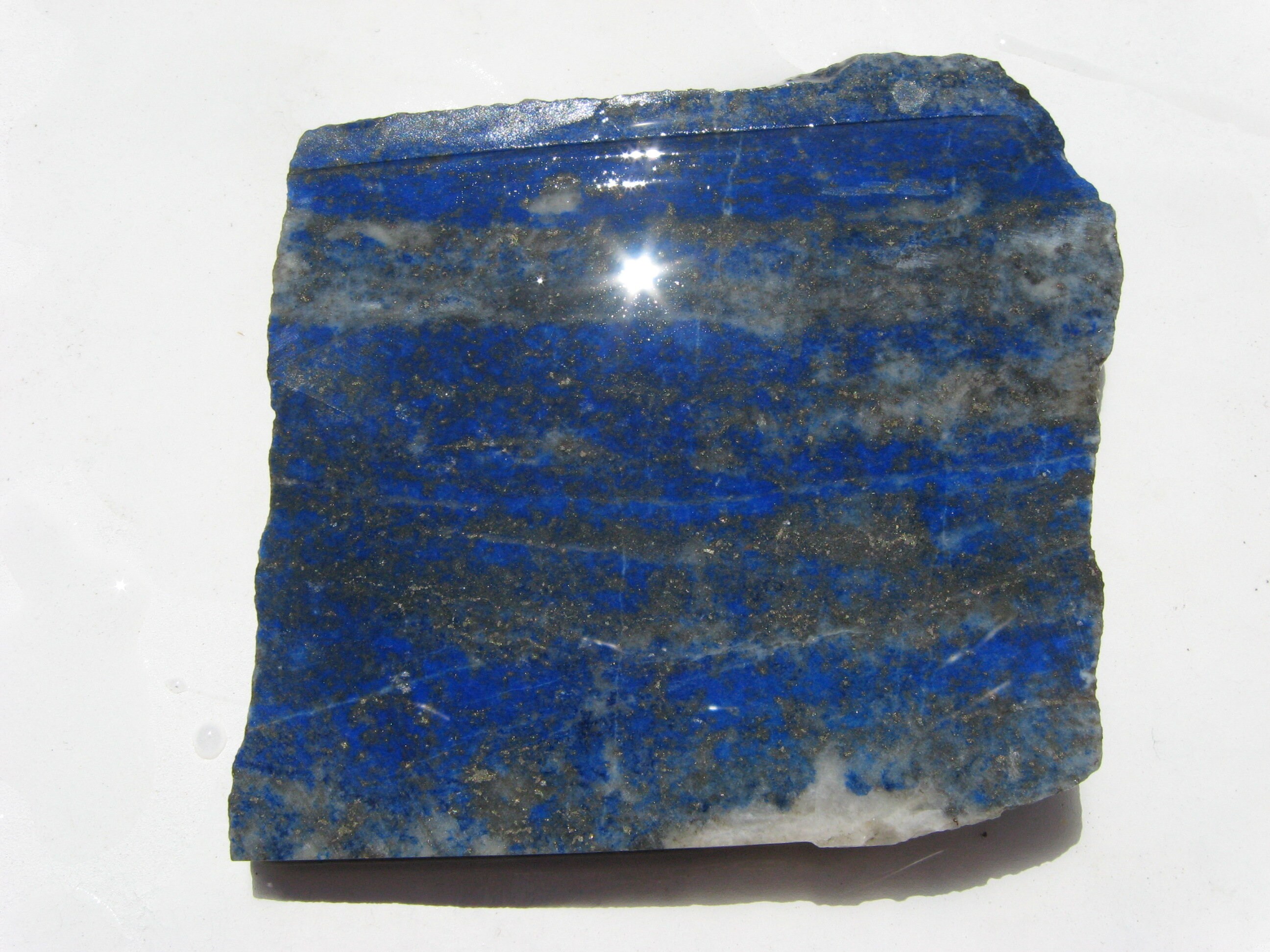 Lapis Lazuli With Pyrite Slab 76x72.4x6.6 10.7mm Royal - Etsy