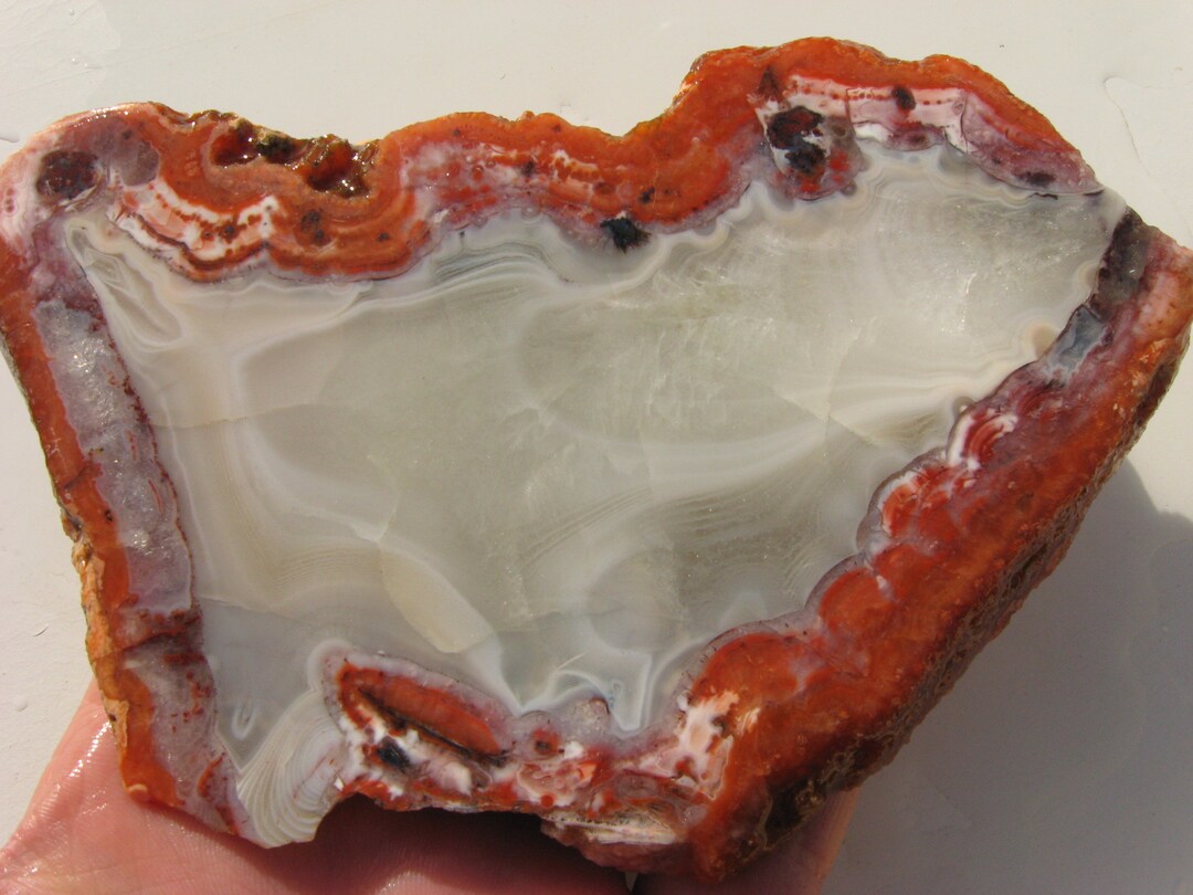 Polished Moroccan Berber Agate Rough Slab (140x90x15.8mm) Moroccan Agate Slab, Focal Stone Slab ...