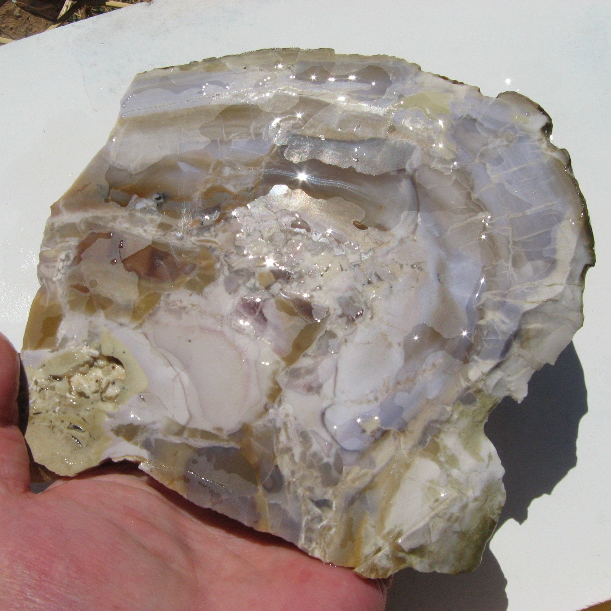 Opalized Purple Burro Creek Pastelite Jasper Slab - Etsy