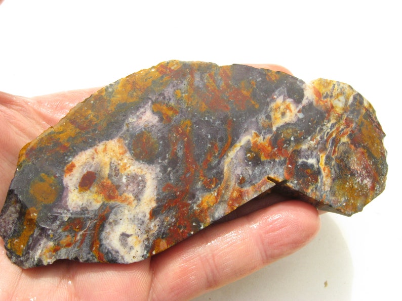 Arizona Squiggly Jasper Rough Slab 120x52x20mm Jewelry | Etsy