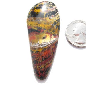 Pilbara Jasper Cab Australian Pilbara Jewelry Black Jasper Focal Stone ...