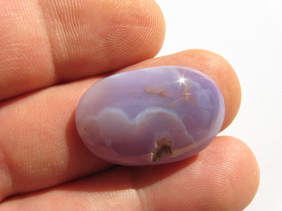 Holly Blue Agate Cabochon Holly Blue Chalcedony Holley Blue - Etsy