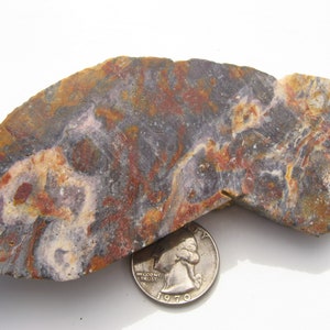 Arizona Squiggly Jasper Rough Slab (120x52x20mm) Jewelry Cabbing Slab ...
