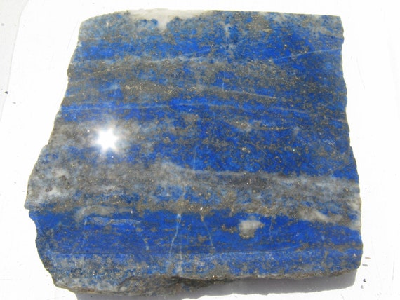 Lapis Lazuli With Pyrite Slab 76x72.4x6.6 10.7mm Royal - Etsy