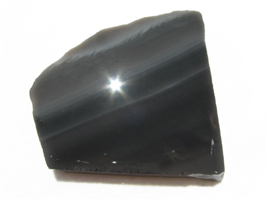Banded With Green Sheen Obsidian Slab Banded Dragonglass Obsidian Slab ...
