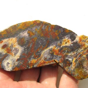Arizona Squiggly Jasper Rough Slab (120x52x20mm) Jewelry Cabbing Slab ...